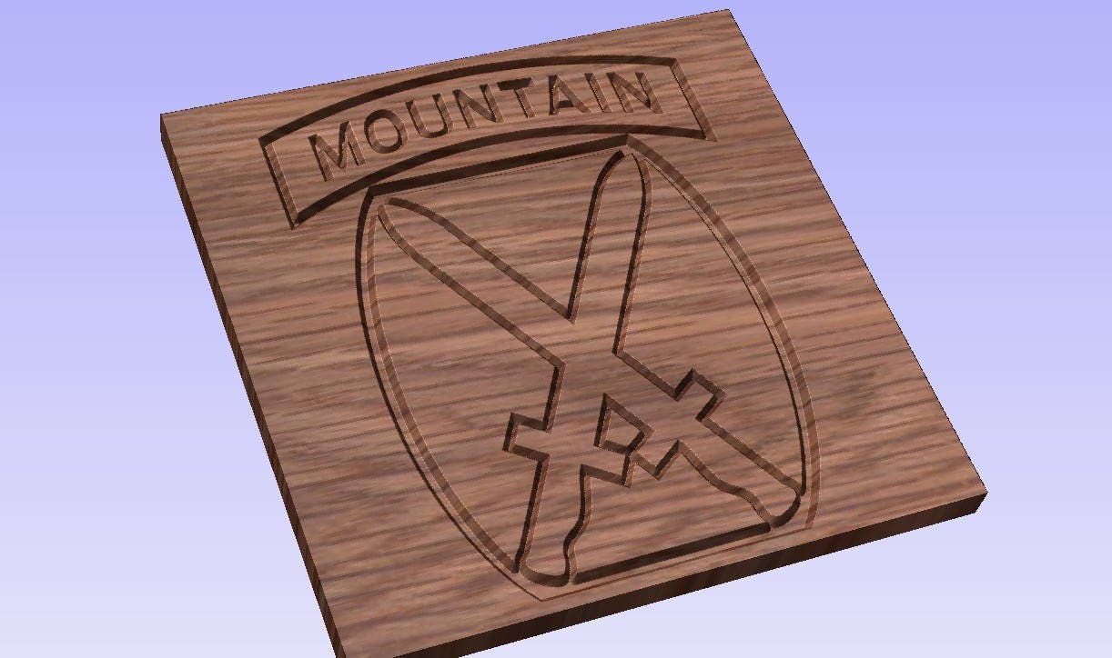 US Army 10th Mountain Division Patch Vector Files Dxf Eps Svg - Etsy UK