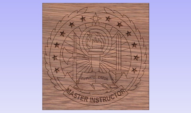 US Army Master Instructor Identification Badge Vector Files - Etsy
