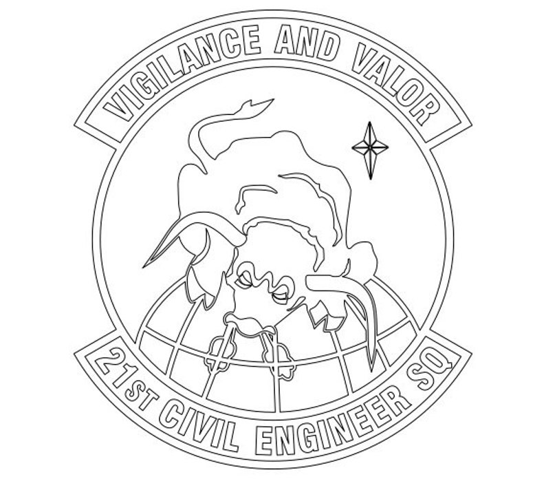 US Air Force 21st Civil Engineer Squadron Patch Vector Files - Etsy
