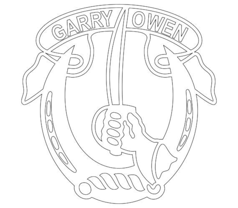 US Army 7th Cavalry Regiment Unit Crest Vector Files dxf eps | Etsy