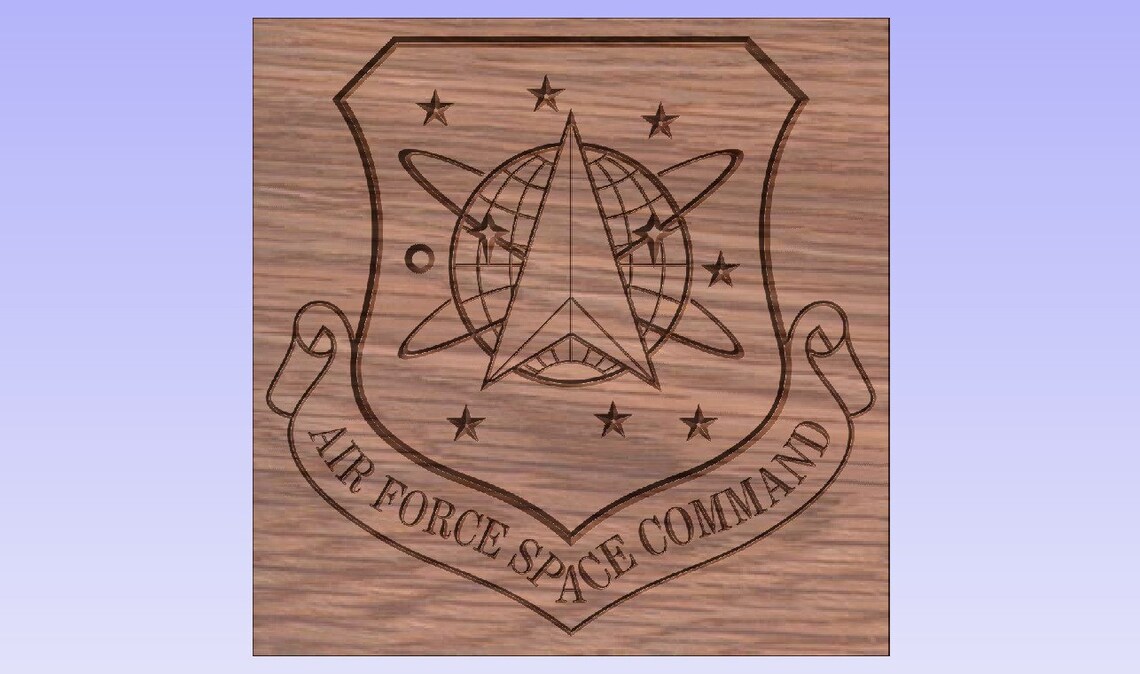 US Air Force Space Command Patch Vector Files Dxf Eps Svg Ai | Etsy
