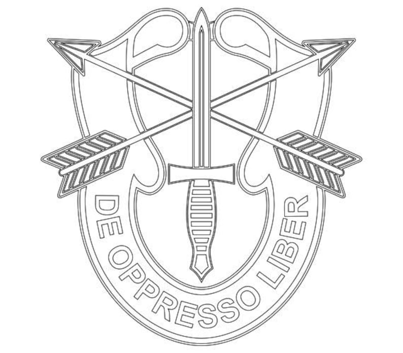 US Army Special Forces Unit Crest Vector Files, Dxf Eps Svg Ai Crv - Etsy
