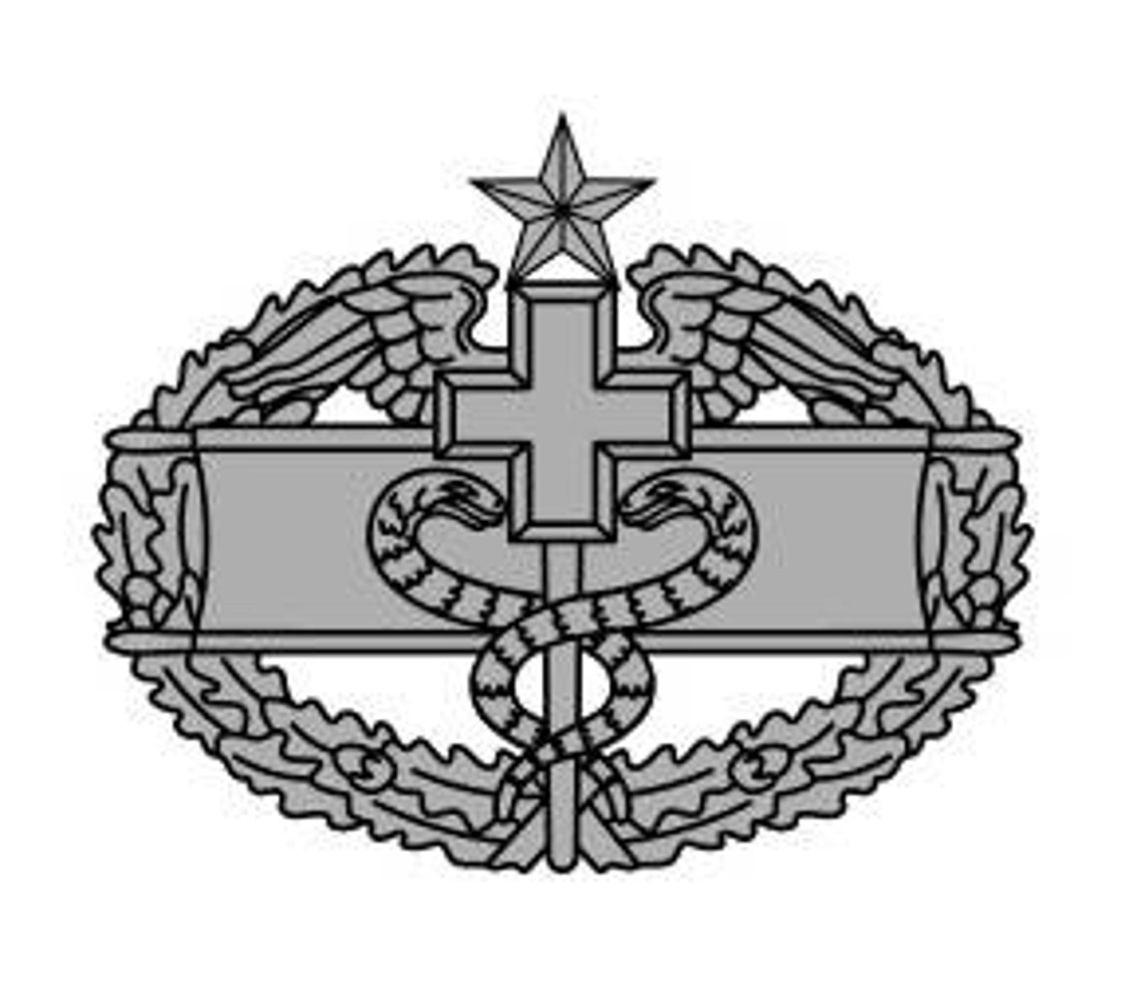 US Army Combat Medical Badge 2nd Award Vector Files Dxf Eps | Etsy