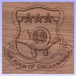 US Army 19th Infantry Regiment Unit Crest Vector Files, Dxf Eps Svg Ai ...