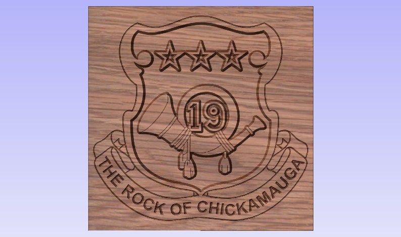 US Army 19th Infantry Regiment Unit Crest Vector Files Dxf | Etsy