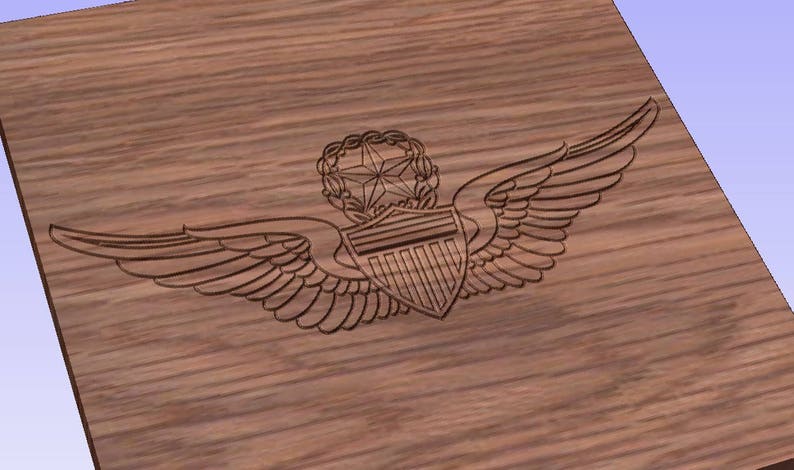 US Army Master Aviator Badge Vector Files Dxf Eps Svg Ai Crv | Etsy