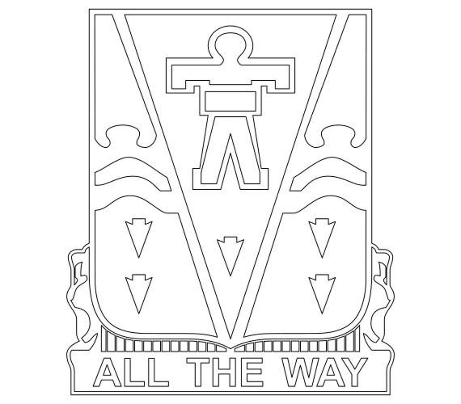 US Army 509th Infantry Regiment Unit Crest Vector Files Dxf | Etsy