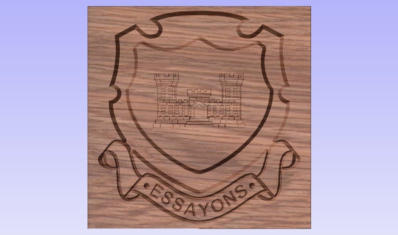 US Army Engineer Corps Regimental Crest Vector Files Dxf Eps - Etsy