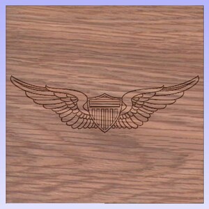 US Army Basic Aviator Badge Vector Files, Dxf Eps Svg Ai Crv - Etsy