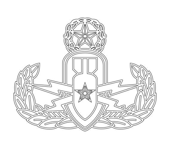 Us Army Eod Logo Explosion Ordnance Disposal Skull Badge Military U.S.