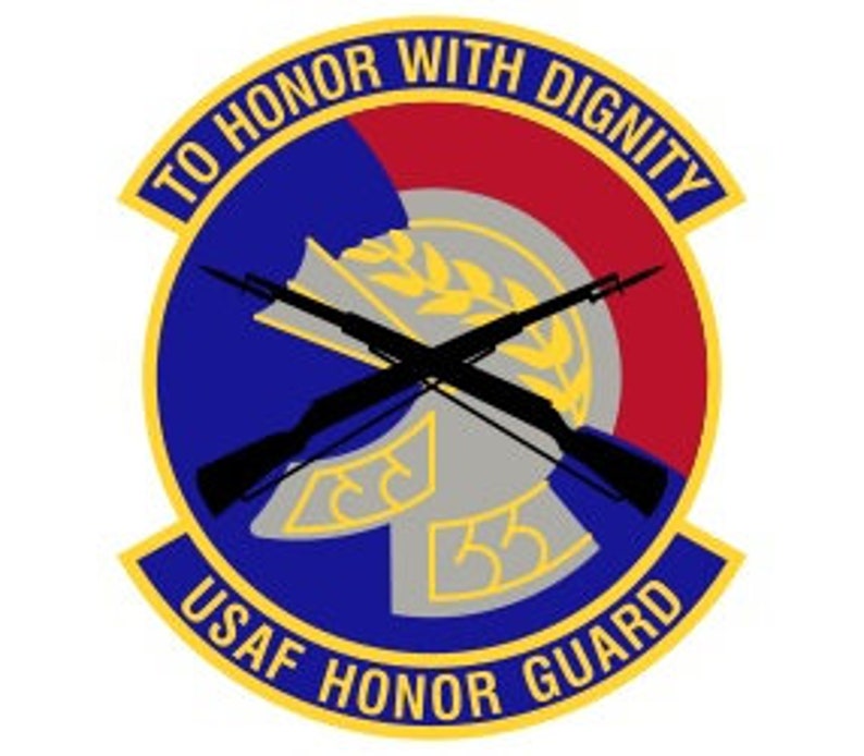 US Air Force Honor Guard Patch Vector Files Dxf Eps Svg Ai - Etsy