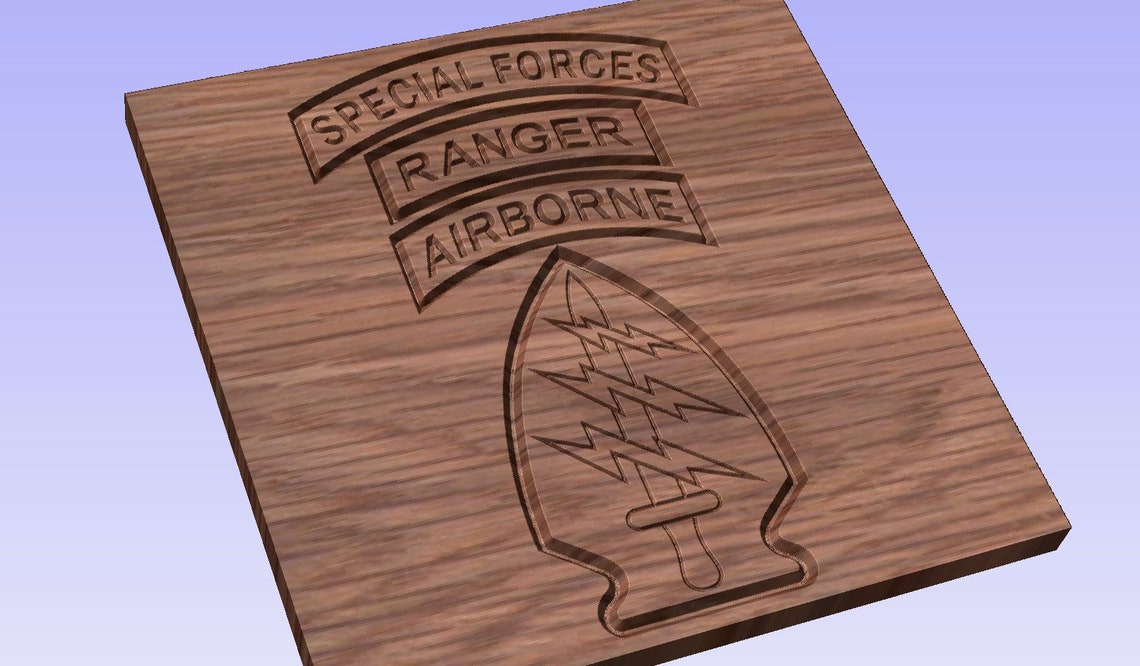 US Army Special Forces Patch With SF and Ranger Tabs Vector - Etsy