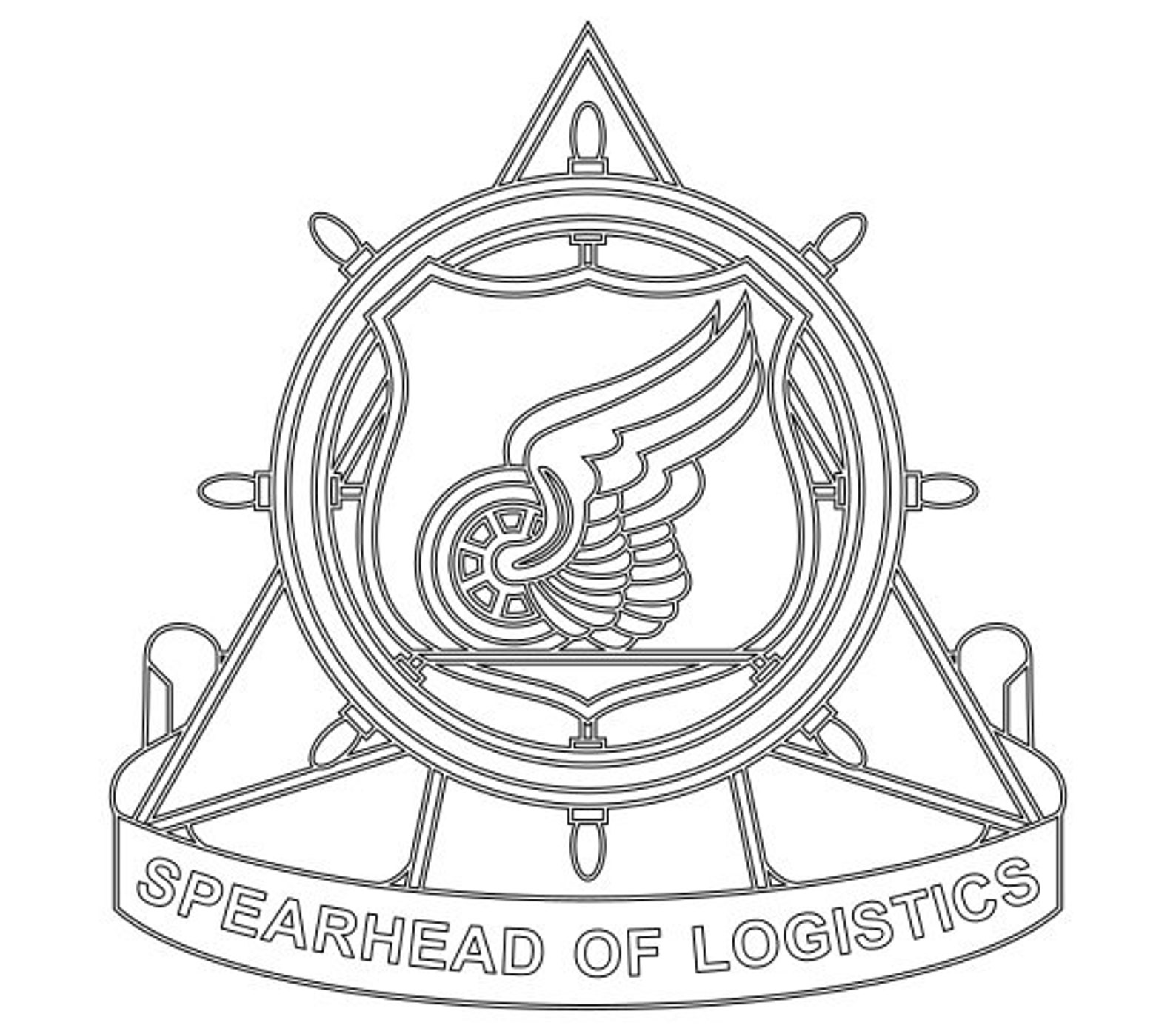 US Army Transportation Corps Regimental Crest Vector Files, Dxf Eps Svg ...