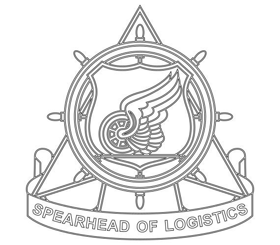 US Army Transportation Corps Regimental Crest Vector Files, Dxf Eps Svg ...
