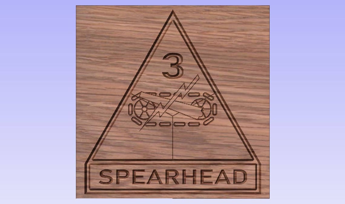 US Army 3rd Armored Division Patch Vector Files Dxf Eps Svg - Etsy