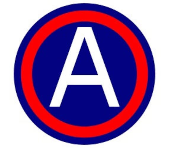 US Army 3rd Army Patch Vector Files Dxf Eps Svg Ai Crv | Etsy