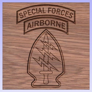 US Army Special Forces With SF Tab Patch Vector Files, Dxf Eps Svg Ai ...
