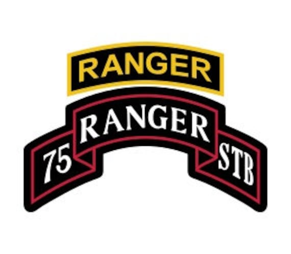 US Army 75th Ranger STB Patch With Ranger Tab Vector Files - Etsy