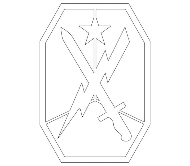 US Army Maneuver Center of Excellence Patch Vector Files Dxf - Etsy
