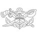 US Navy Senior Special Warfare Combatant-craft Crewman Badge Vector ...