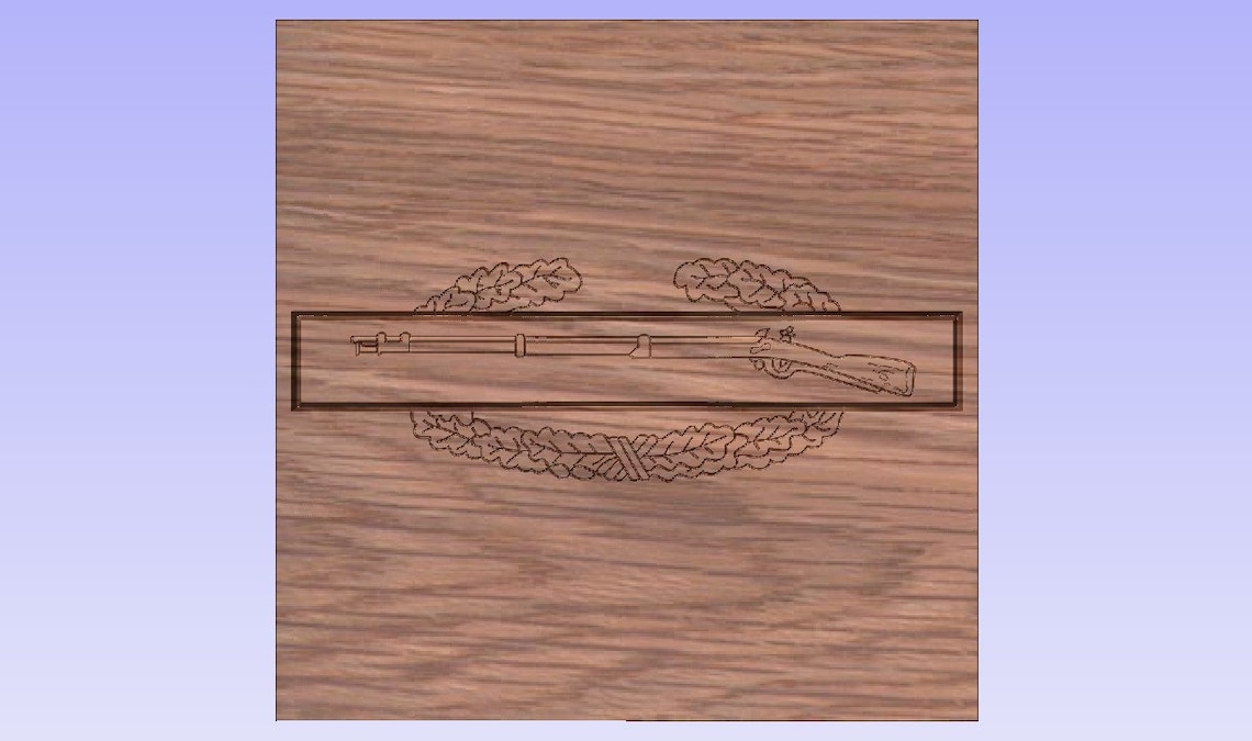 US Army Combat Infantryman Badge Vector Files Dxf Eps Svg Ai - Etsy