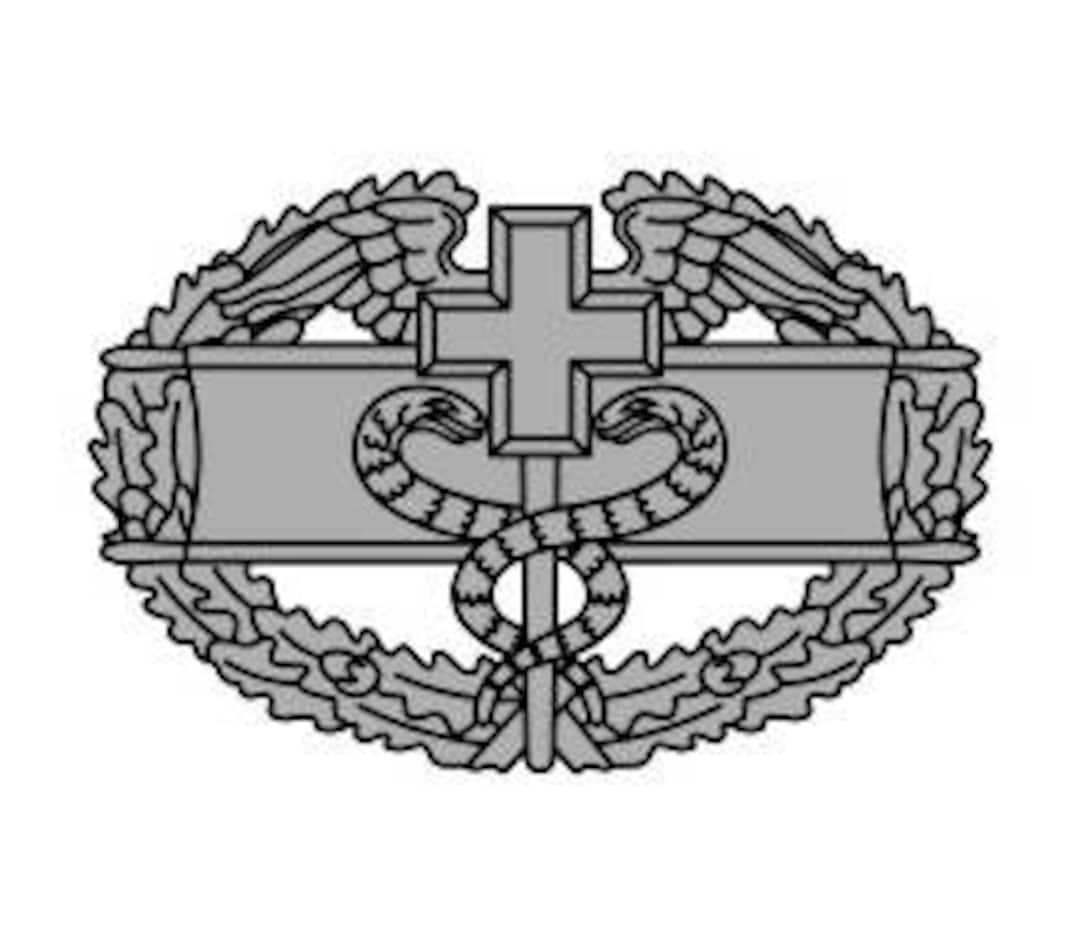 US Army Combat Medical Badge Vector Files, Dxf Eps Svg Ai Crv - Etsy