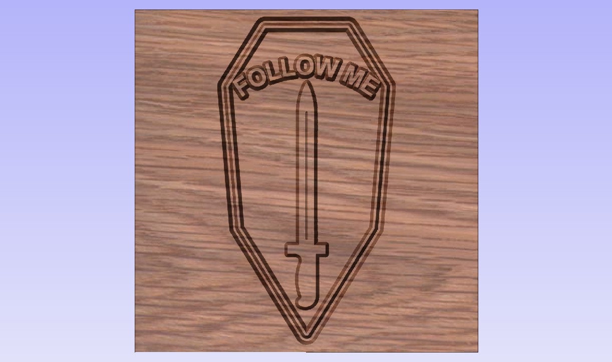 US Army Infantry School Patch Vector Files Dxf Eps Svg Ai Crv - Etsy