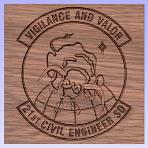 US Air Force 21st Civil Engineer Squadron Patch Vector Files, Dxf Eps ...