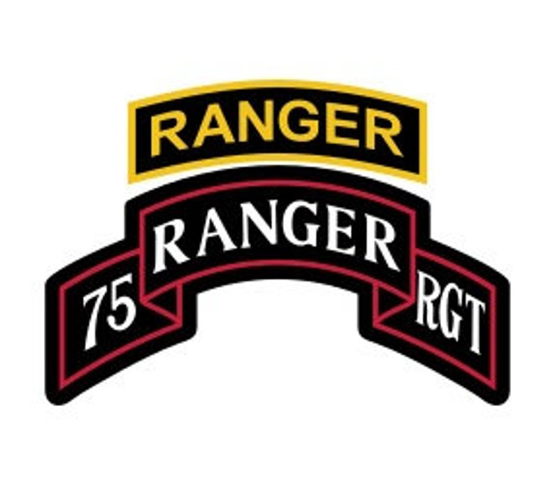 US Army 75th Ranger Regiment Patch With Ranger Tab Vector Files, Dxf ...