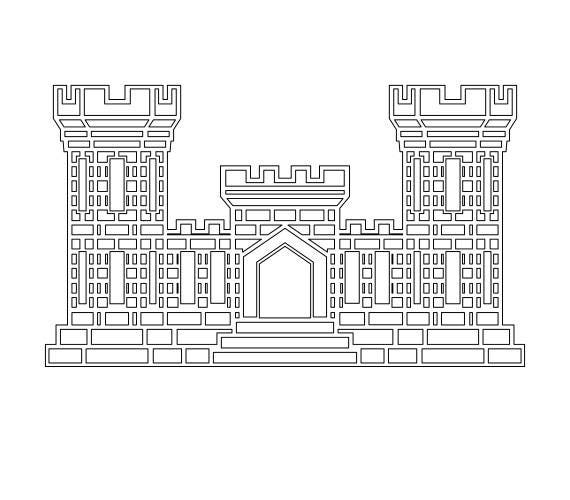 Army Engineer Castle Logo