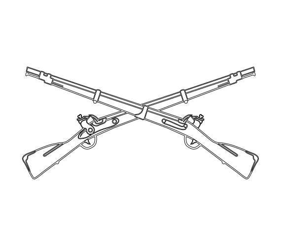 US Army Infantry Branch Insignia Vector Files Dxf Eps Svg Ai - Etsy UK