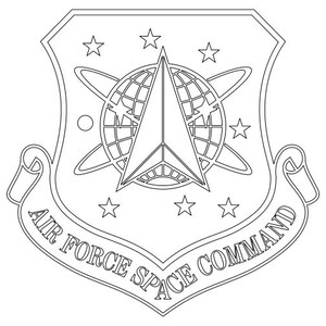 US Air Force Space Command Patch Vector Files, Dxf Eps Svg Ai Crv - Etsy