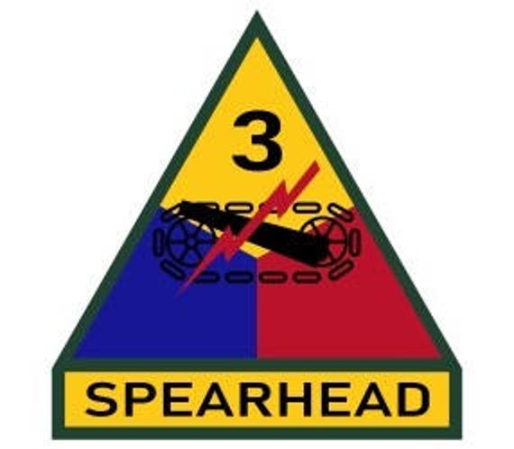 US Army 3rd Armored Division Patch Vector Files Dxf Eps Svg - Etsy