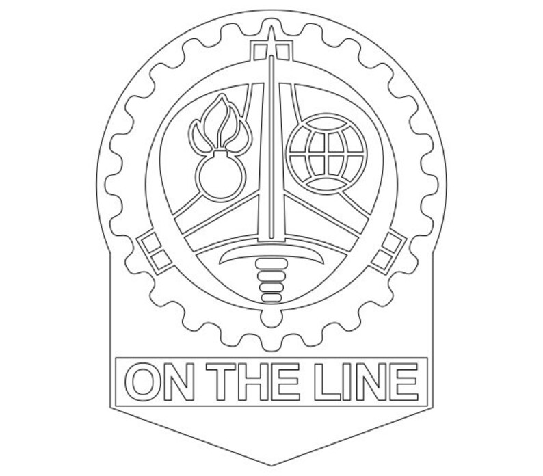 US Army Sustainment Command Unit Crest Vector Files Dxf Eps | Etsy