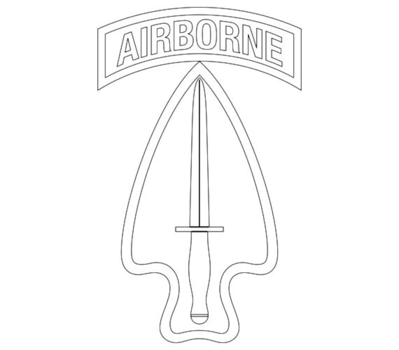 US Army Special Operations Command Patch Vector Files, Dxf Eps Svg Ai ...