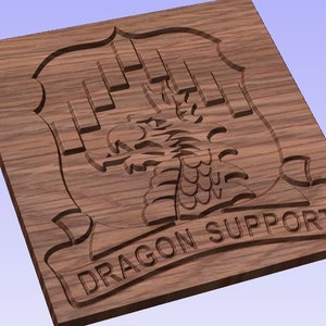 US Army 601st Aviation Support Battalion Unit Crest Vector Files, Dxf ...