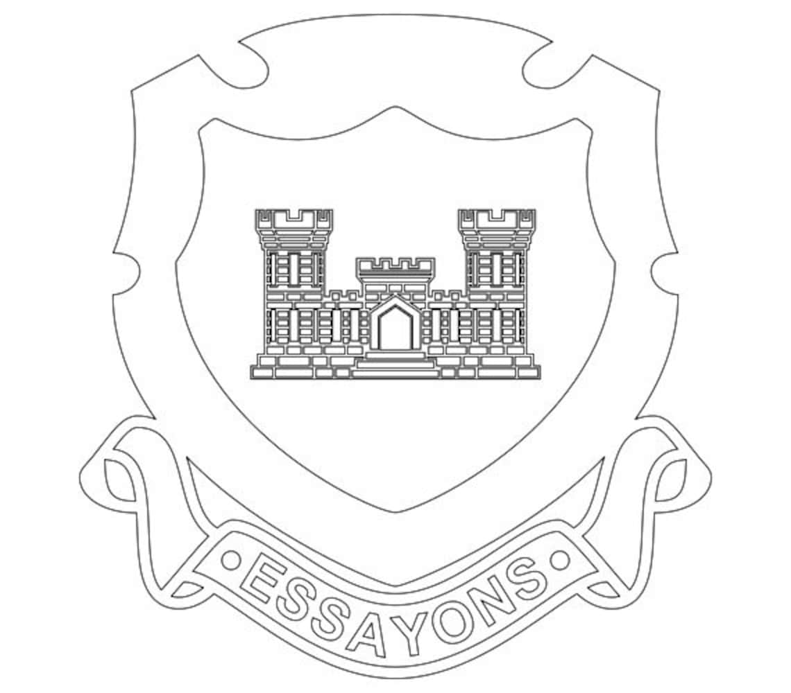 US Army Engineer Corps Regimental Crest Vector Files Dxf Eps - Etsy