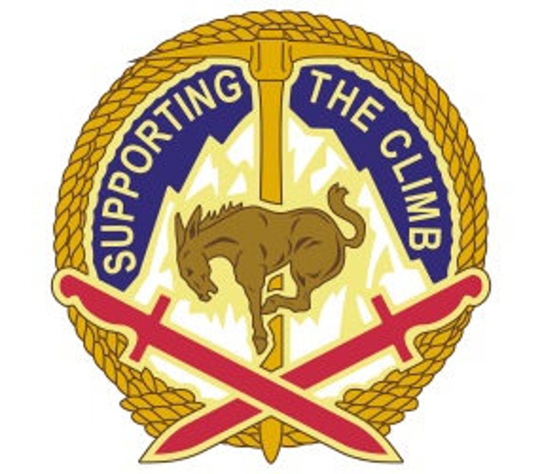 US Army 10th Mountain Division Sustainment Brigade Unit Crest Vector ...