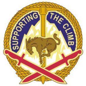 US Army 10th Mountain Division Sustainment Brigade Unit Crest Vector ...