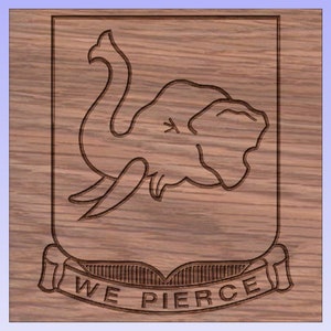 US Army 64th Armor Regiment Unit Crest Vector Files, Dxf Eps Svg Ai Crv ...