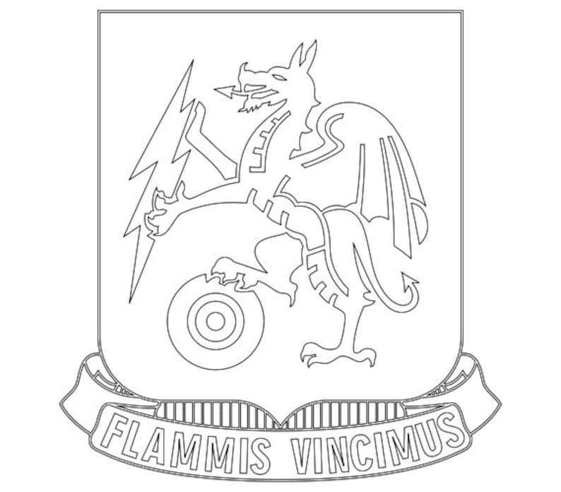 US Army 2nd Chemical Battalion Unit Crest Vector Files Dxf | Etsy