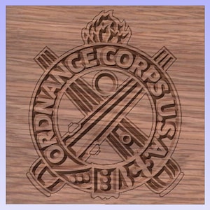 US Army Ordnance Corps Regimental Crest Vector Files, Dxf Eps Svg Ai Crv - Etsy