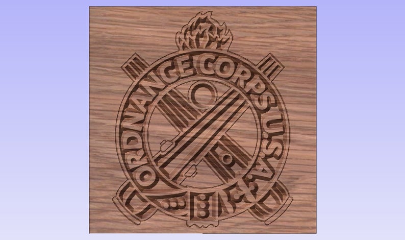 US Army Ordnance Corps Regimental Crest Vector Files Dxf Eps | Etsy