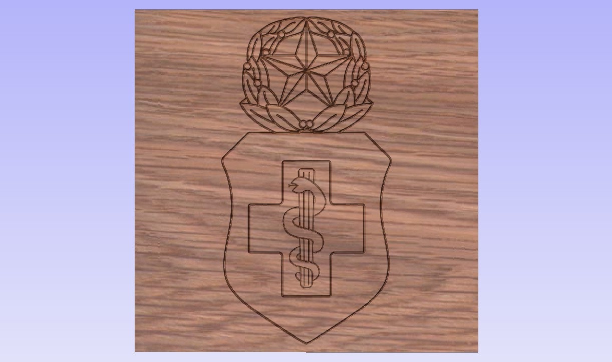 US Air Force Master Medical Technician Badge Vector Files dxf | Etsy