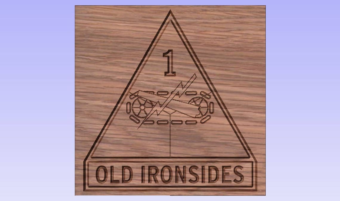 US Army 1st Armored Division Patch Vector Files, Dxf Eps Svg Ai Crv - Etsy