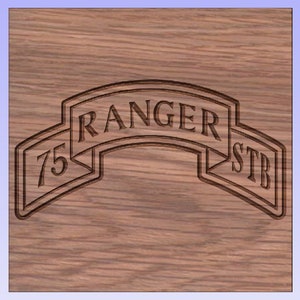 US Army 75th Ranger STB Patch Vector Files, Dxf Eps Svg Ai Crv - Etsy