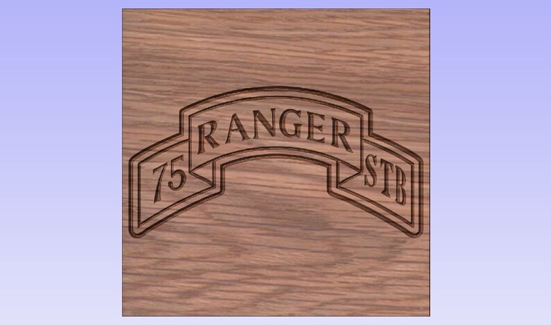 US Army 75th Ranger STB Patch Vector Files Dxf Eps Svg Ai Crv | Etsy