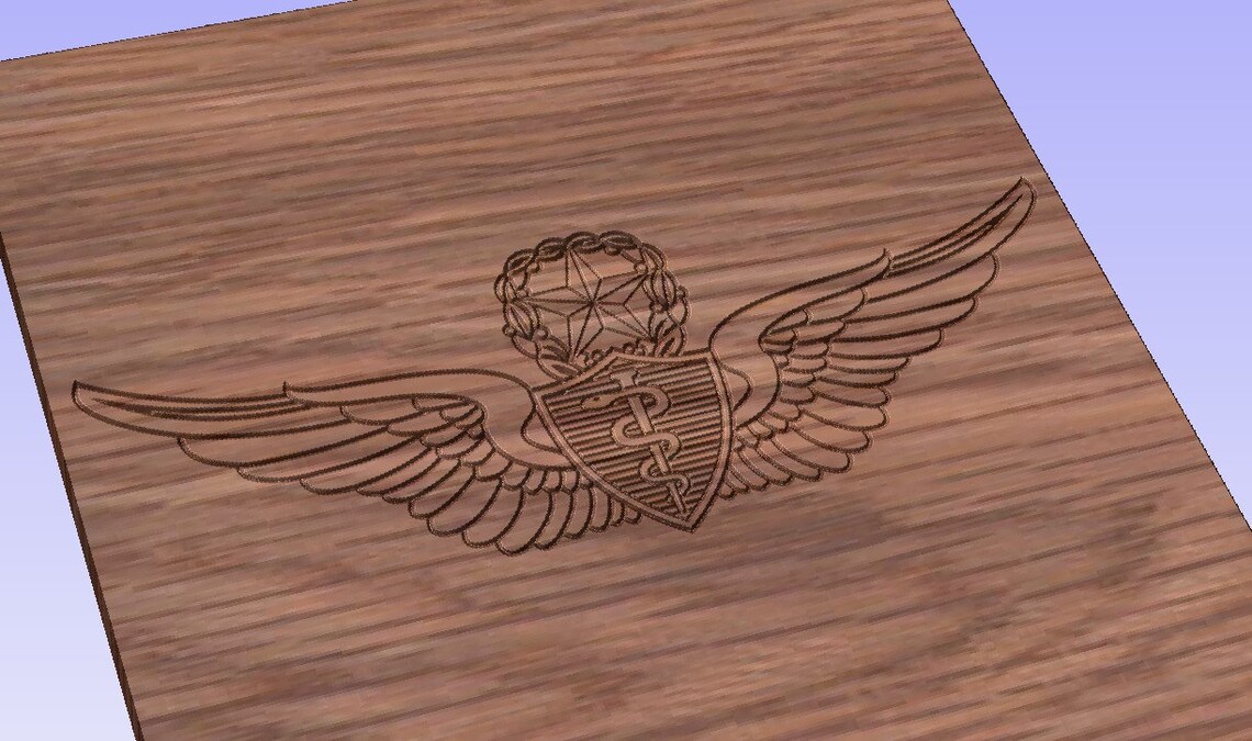 US Army Master Flight Surgeon Badge Vector Files Dxf Eps Svg - Etsy