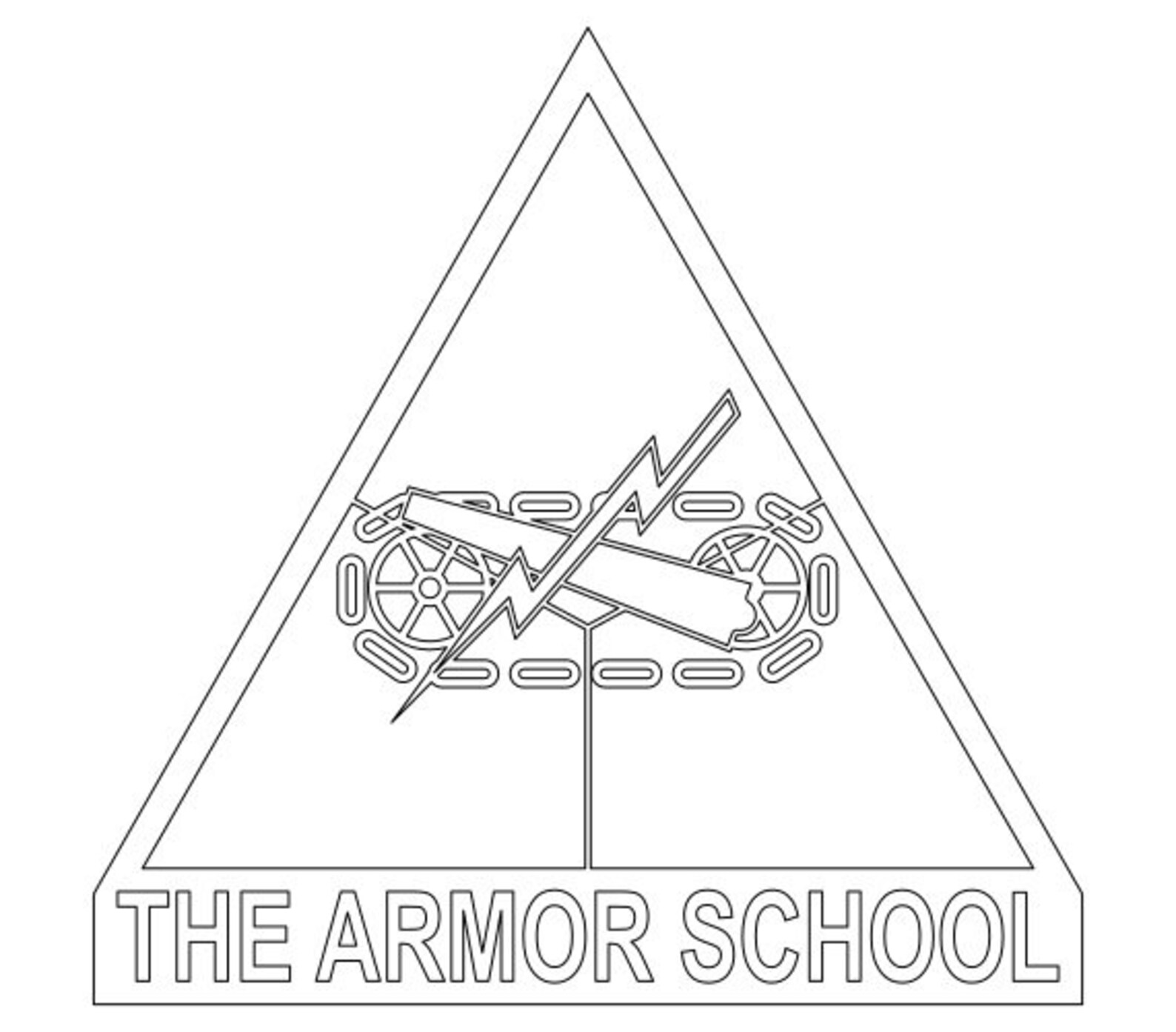Us Army Armor School Patch Vector Files Dxf Eps Svg Ai Crv Etsy