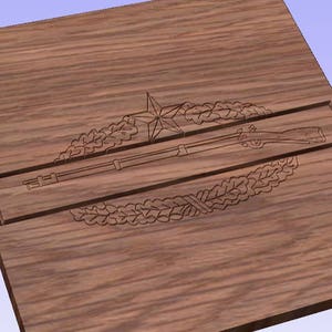 US Army Combat Infantryman Badge (2nd Award) Vector Files, Dxf Eps Svg ...